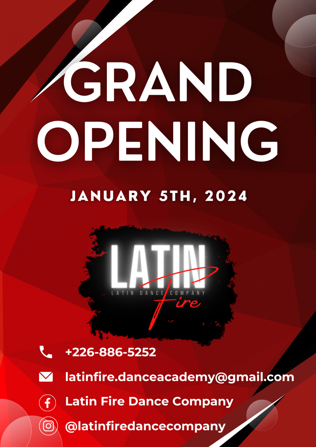 GRAND OPENING of Latin Fire Dance Studio at 190 Christina St. N. 7 ...